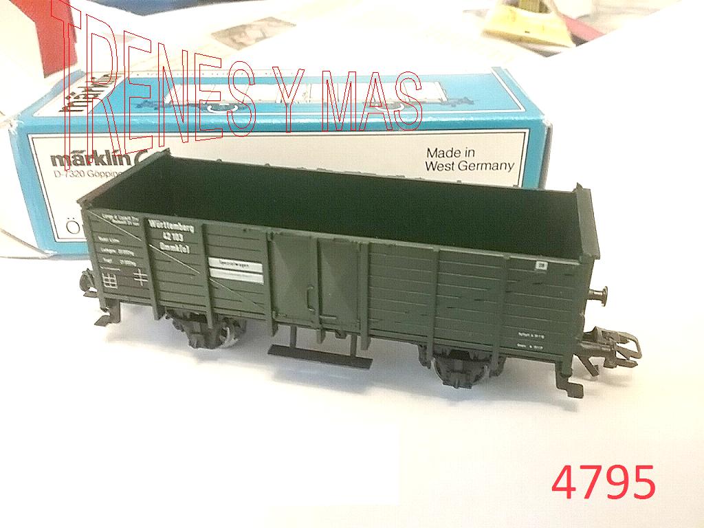 Vagón de carga DRG MARKLIN - 4795 - Trenesymas