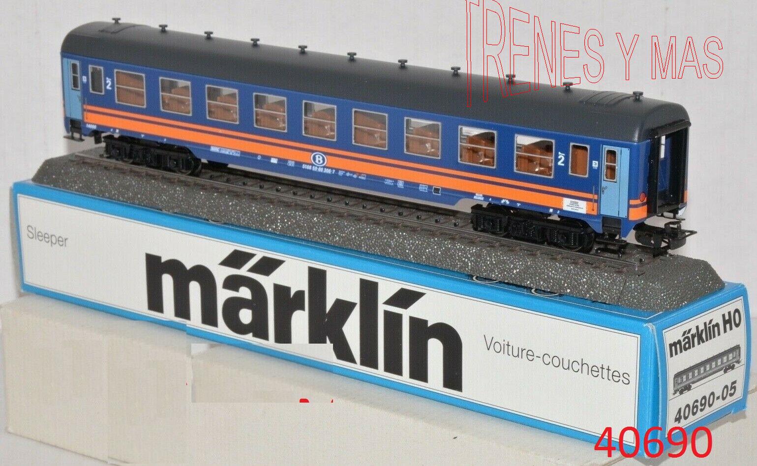 C Pasajeros BELGA MARKLIN - 40690 - Trenesymas