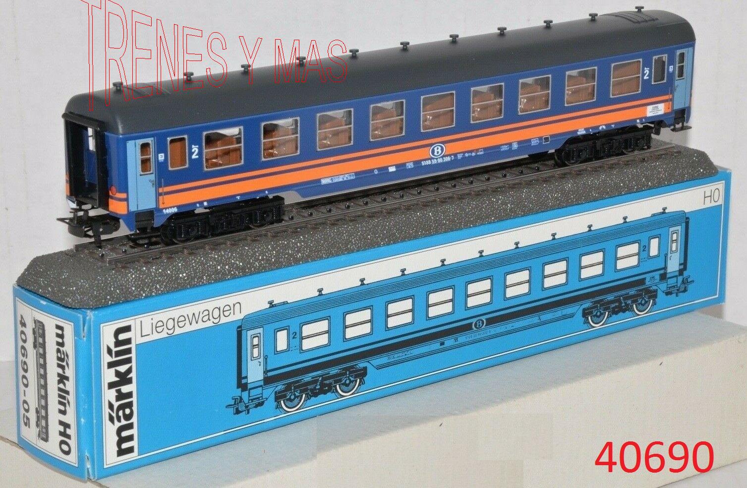 C Pasajeros BELGA MARKLIN - 40690 - Trenesymas