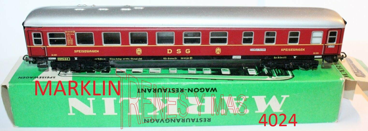 C. Restaurant DSG/ DB MARKLIN – 4024 - Trenesymas