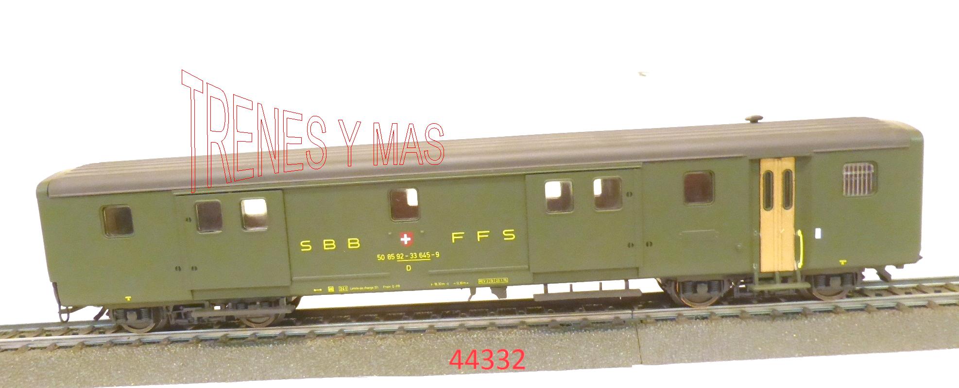 C. Correos y equipaje SUIZO MARKLIN ROCO - 44332 - Trenesymas