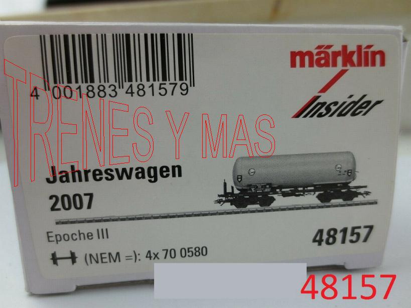 C TANQUE DB MARKLIN - 48157 - Trenesymas
