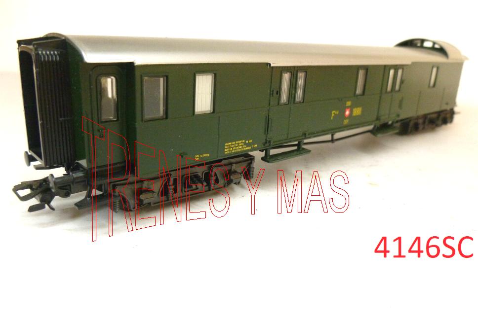 CARRO EQUIPAJE SBB MARKLIN # 4146 - Trenesymas